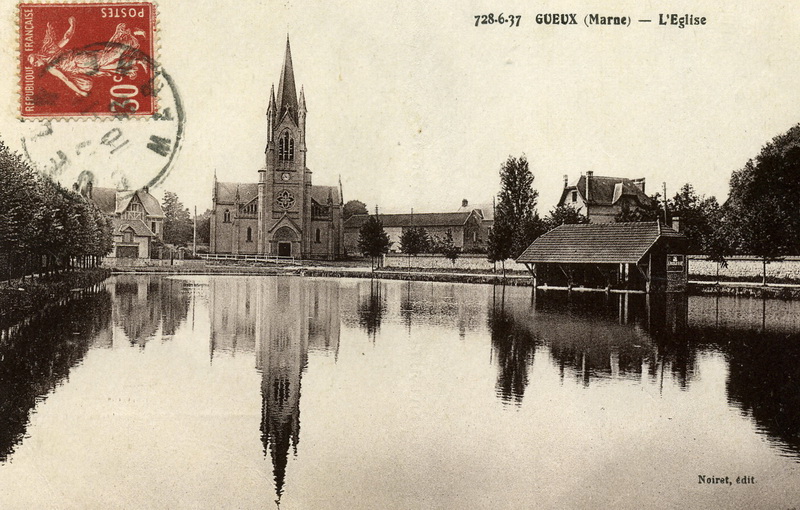 GNV Gueux Notre Village: L'Eglise de Gueux, en Cartes Postales