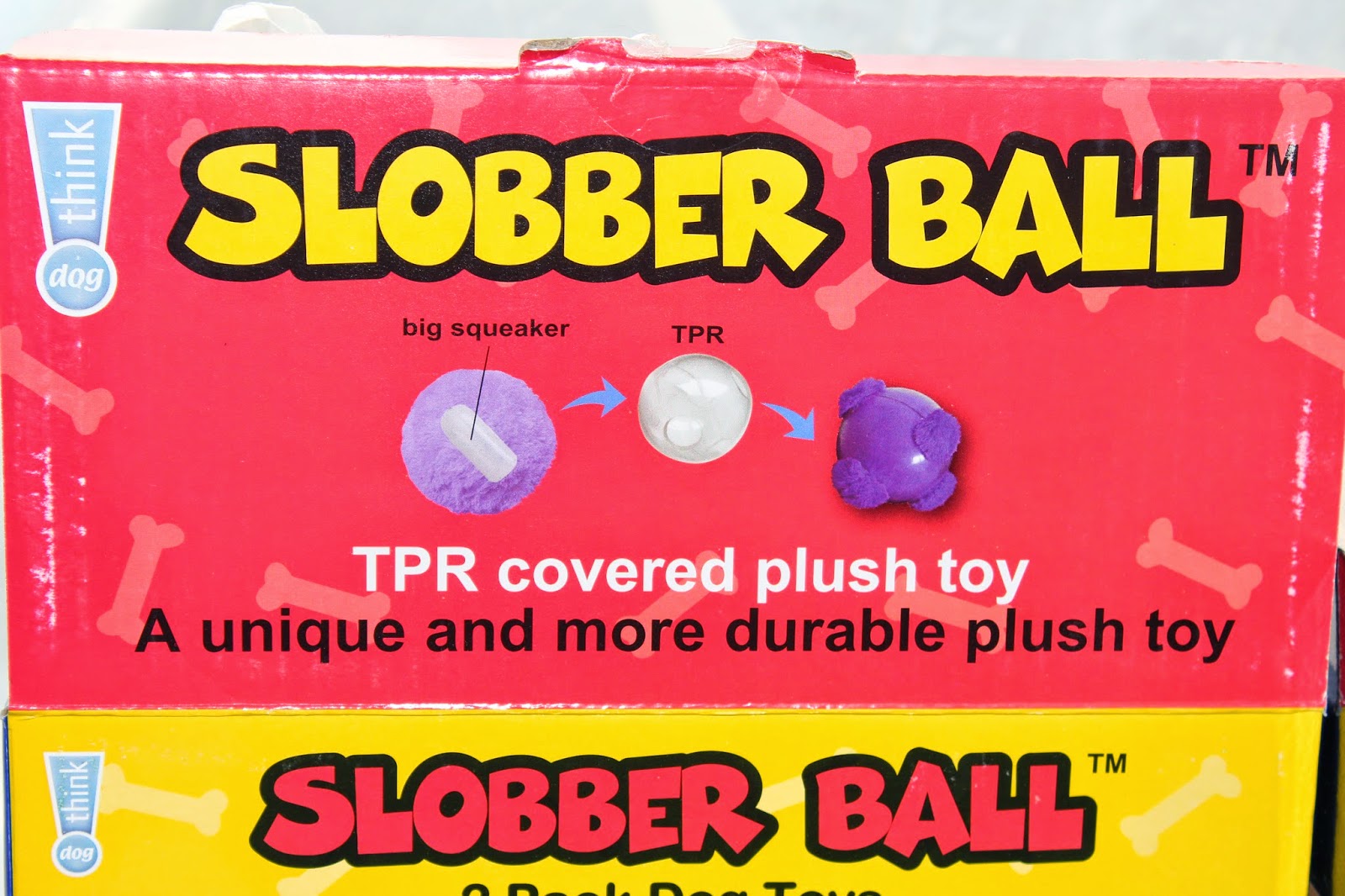 Reviewing it.: Sarge's dog toy review; Slobber Ball