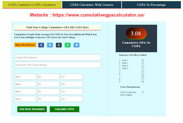College Cumulative GPA Calculator Best Overall GPA Calculator