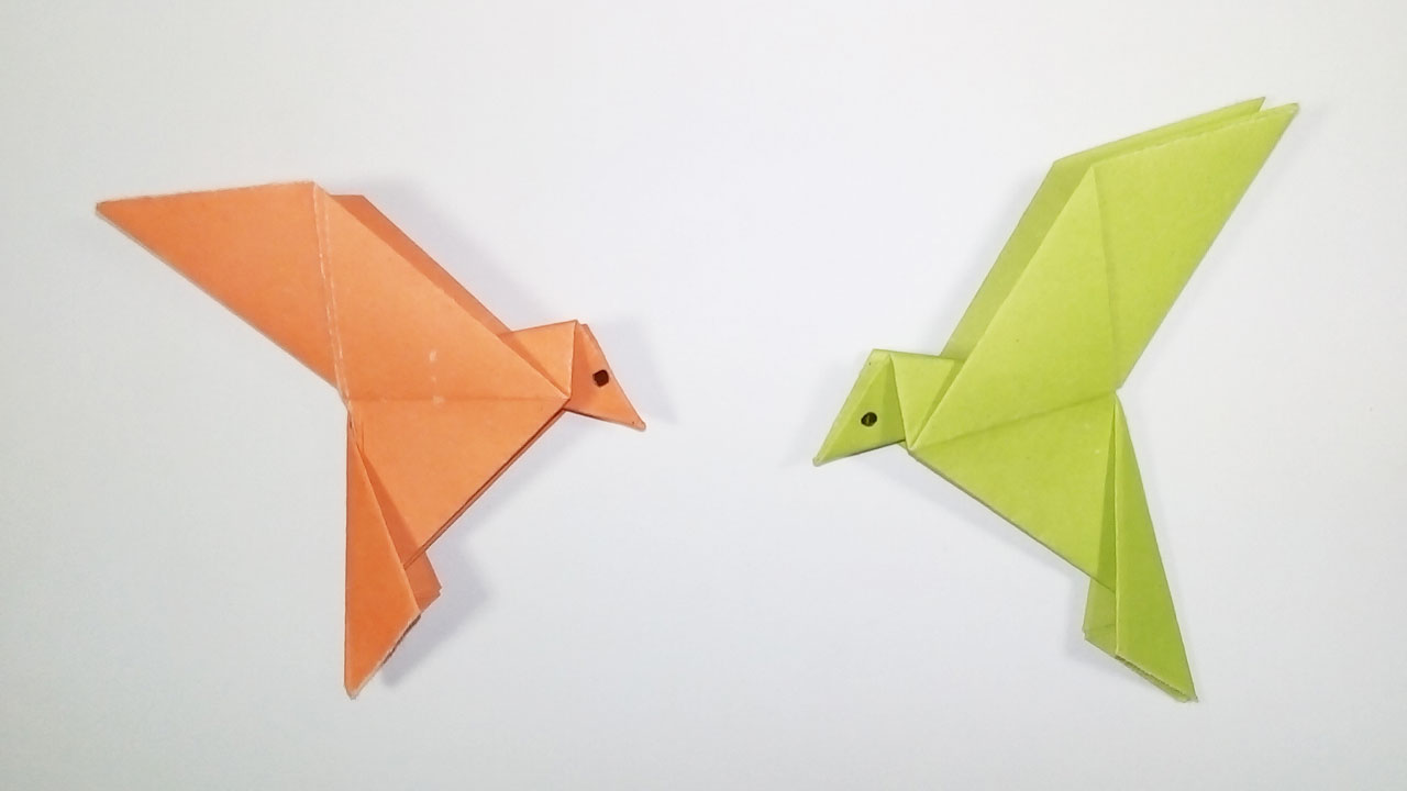 How To Make A Paper Bird Easy Origami Bird Tutorial How To Make A Paper Bird Easy Origami Bird Tutorial