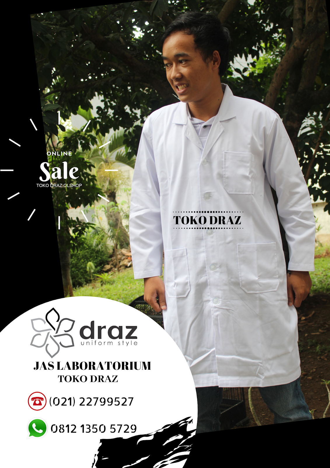 0812 1350 5729 Jasa Pembuatan Seragam Jas Laboratorium Lengan Panjang ...