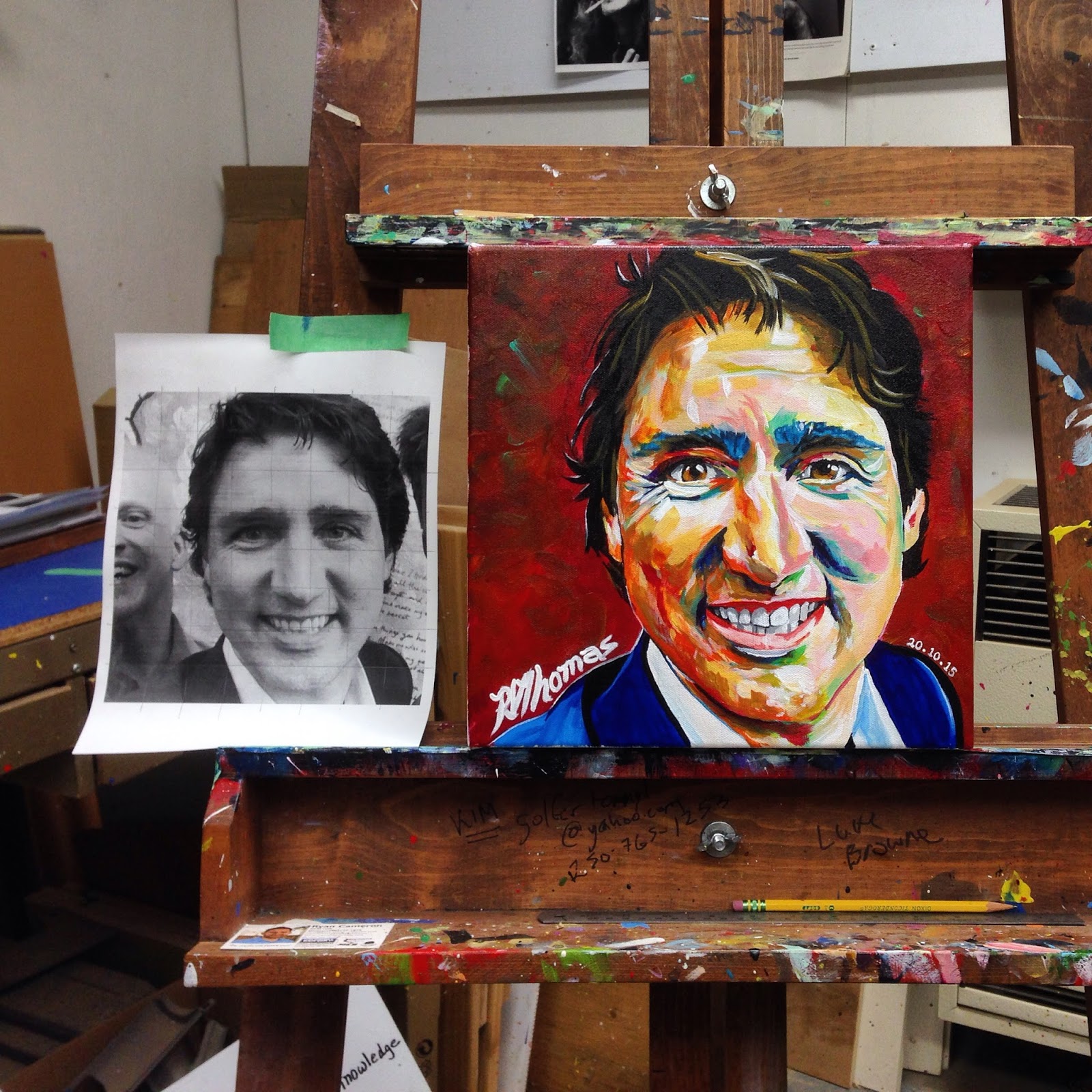 Painting Mr. Trudeau