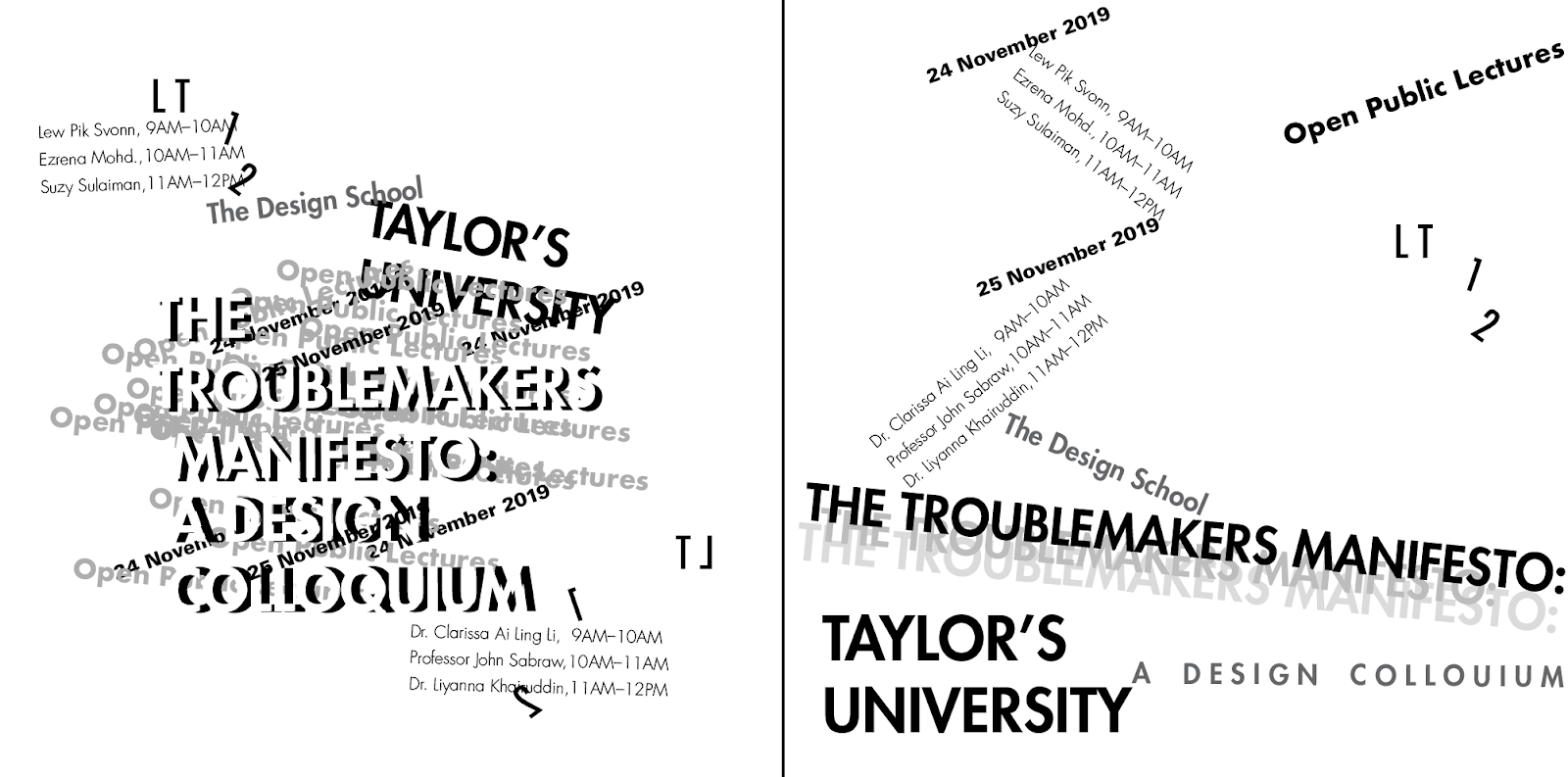 ADVANCED TYPOGRAPHY - EXERCISES