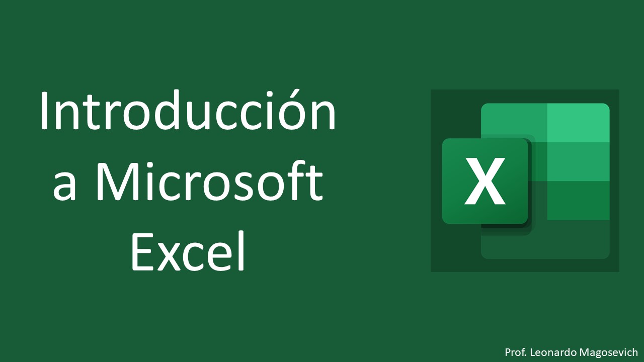 Cultura y TIC: INFORMÁTICA - INTRODUCCIÓN A EXCEL