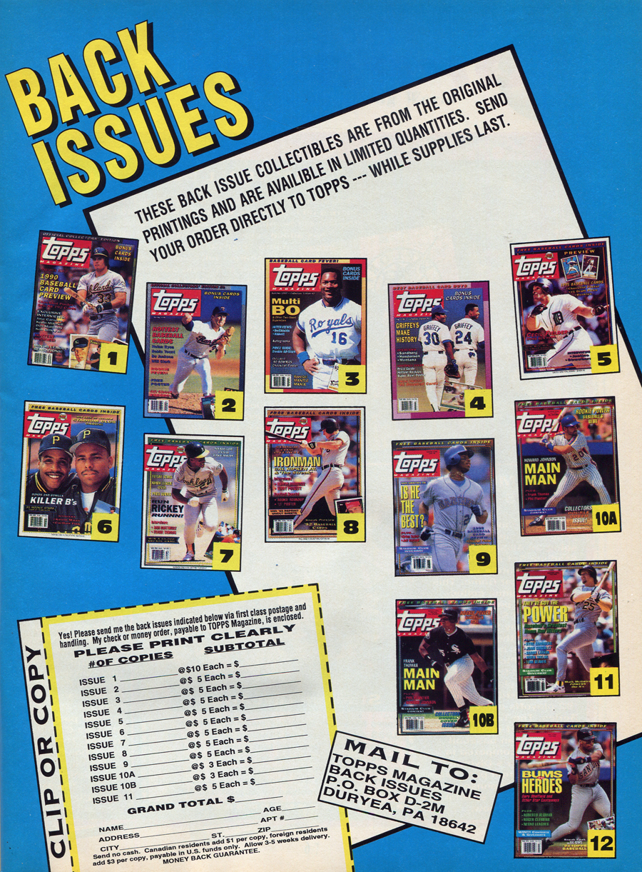 Topps Magazine - Spring 1993 Season Preview!