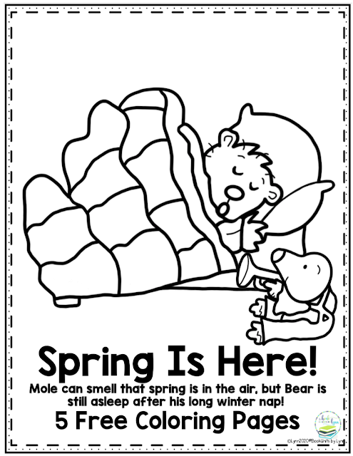 SPRING IS HERE! FREE COLORING PAGES ~ Book Units by Lynn