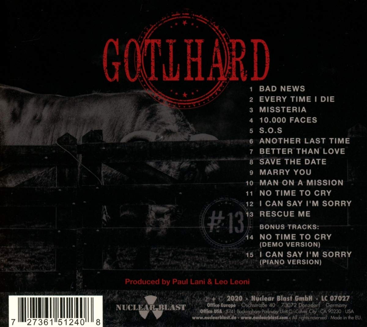 Classic Rock Covers Database: Gotthard