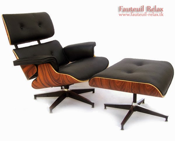 fauteuil Eames Lounge avec son ottoman |Fauteuil relax
