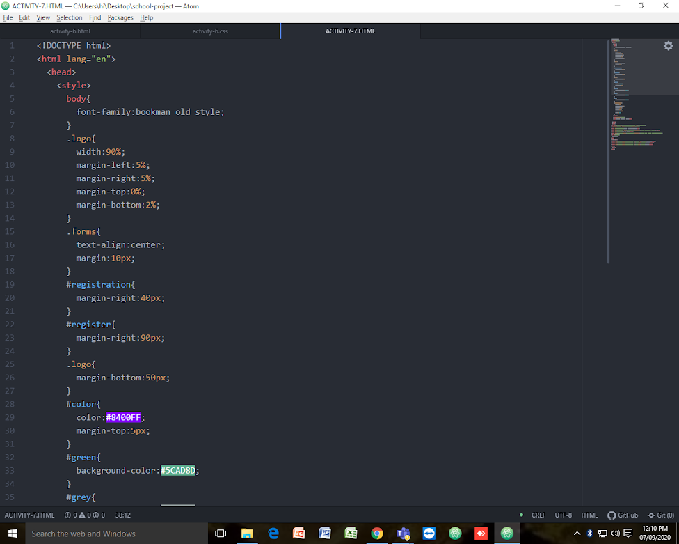 Lab Activity 7 Html And Browser View