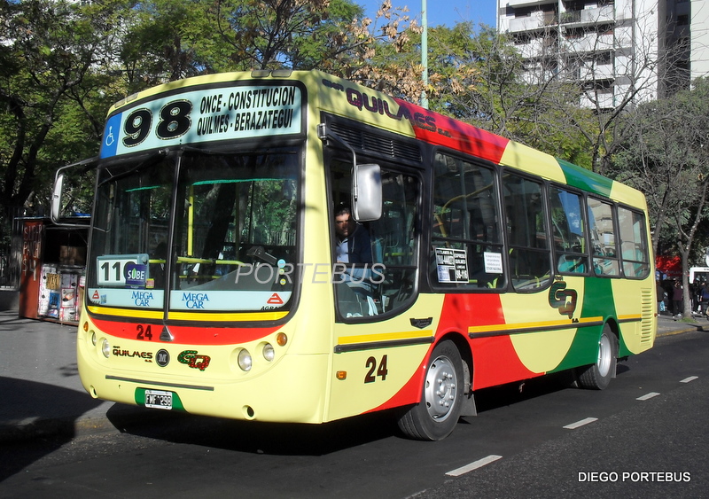 Recorrido de la Linea 98 de Buenos Aires