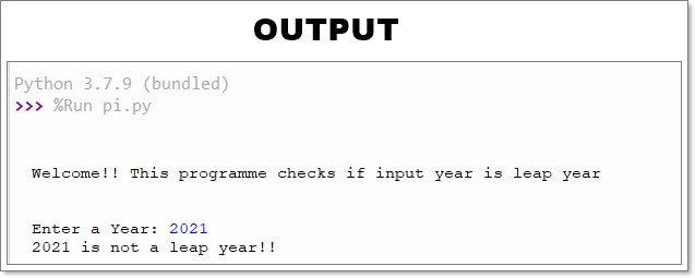 [Solved] Program To Check Leap Year In Python Using Functions ...