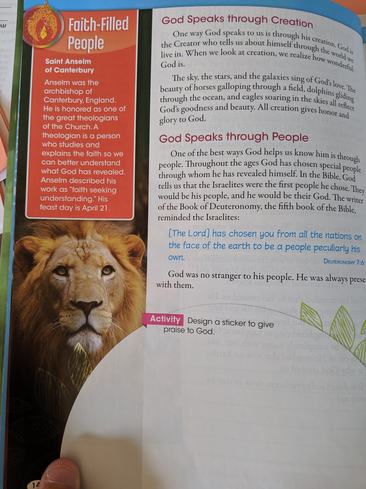 St. Mary's Faith Formation Program: Catechist Corner