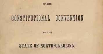 Caswell County North Carolina: North Carolina Constitutional Convention ...