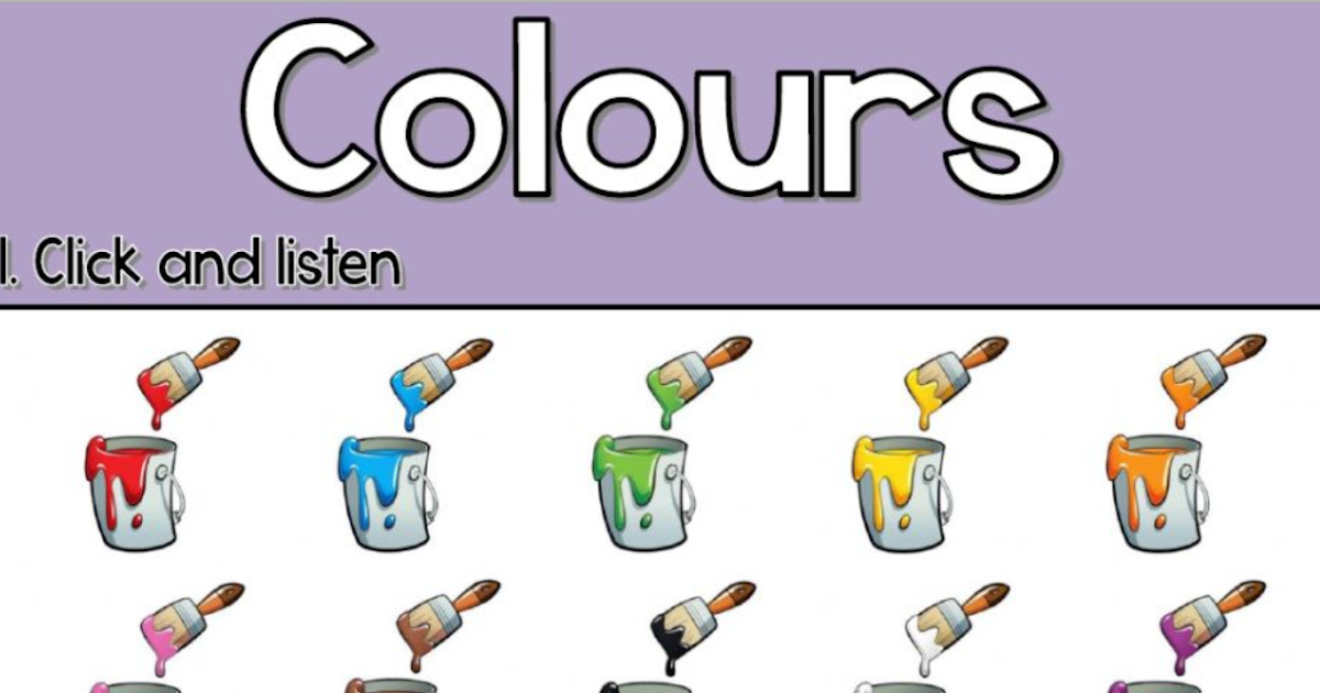 Learning English: 1st GRADE.... COLORS