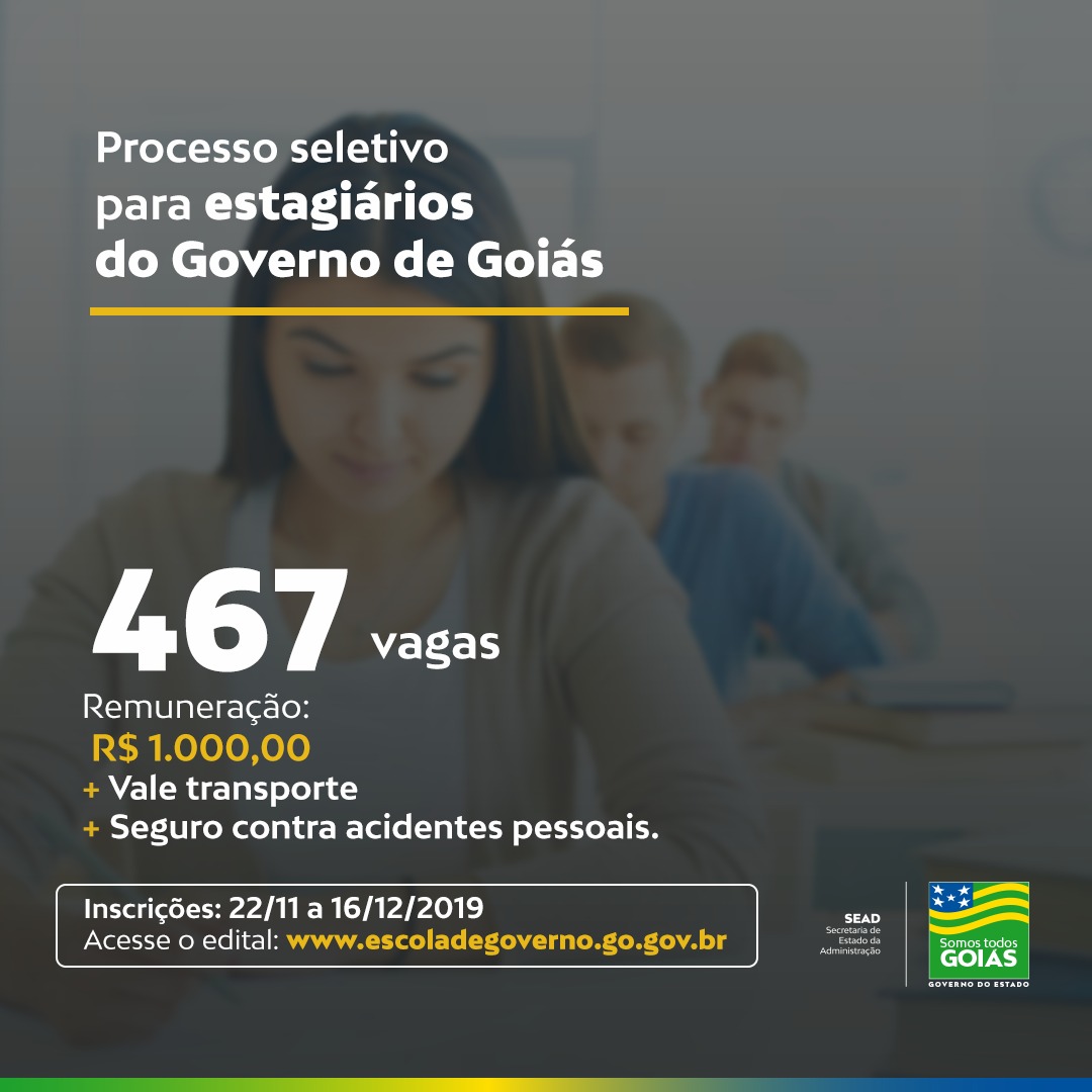 Cibercerrado Governo De Goiás Divulga Abertura Do Processo Seletivo
