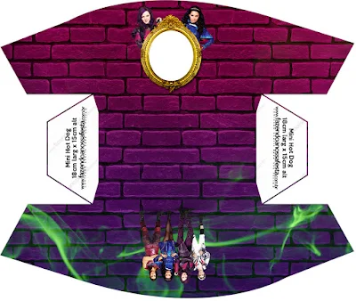 Descendants Party: Free Printable Boxes. - Oh My Fiesta! in english