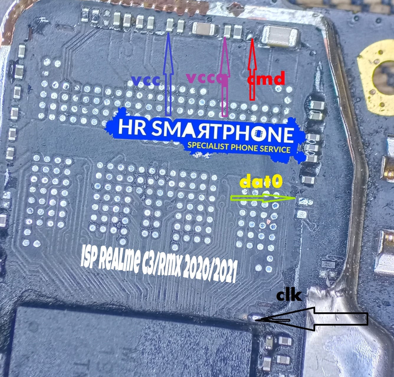 Realme C3 RMX 2020 2021 ISP pinout - NeraCeLL