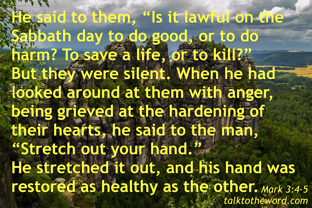 Mark 3:4-5