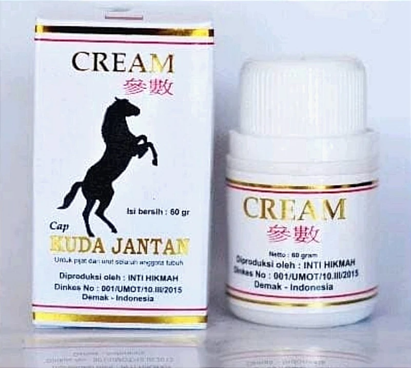 Jual CREAM KUDA JANTAN/KUDA HITAM Obat Oles Terapi Pembesar Alat Vital ...