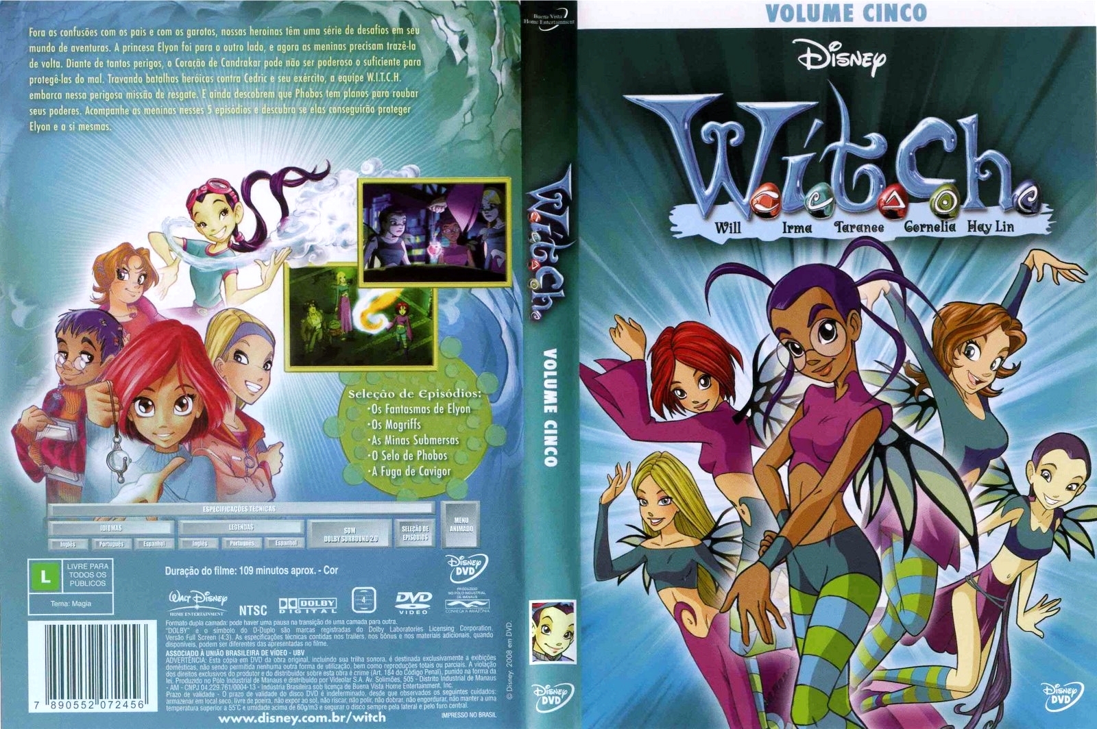W.I.T.C.H. DVD's primeira temporada (versão brasileira) | Winx e Witch