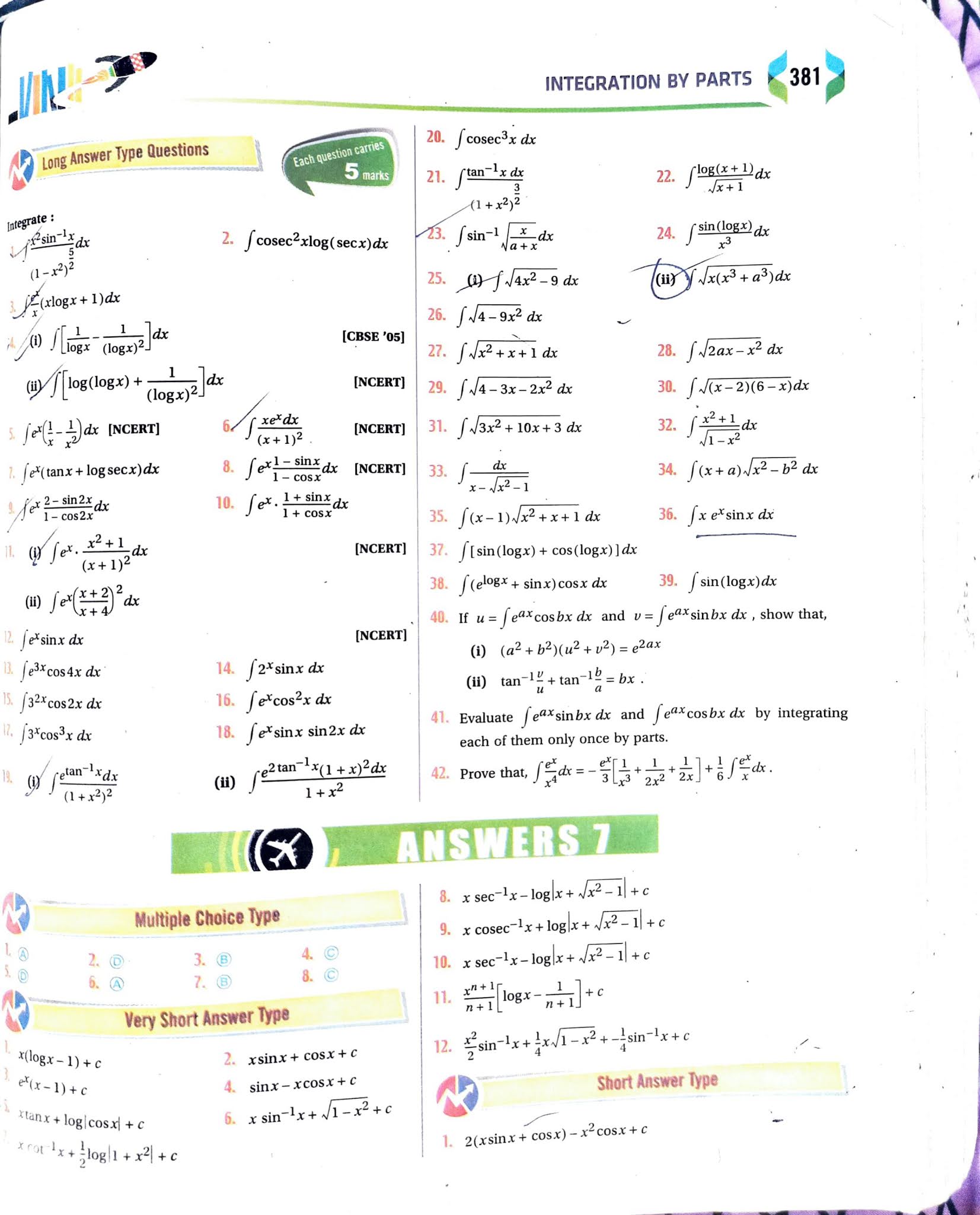 Class 12 SN DEY MATHS BOOK Free pdf image download of exercise of ...