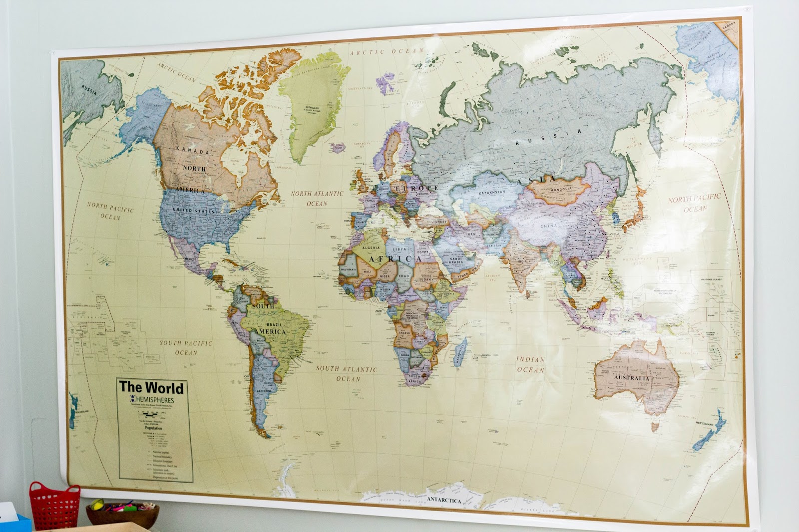 DIY Montessori Flag Pin Map