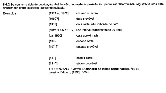 Biblioteca | ULBRA Torres: ABNT: Data do documento