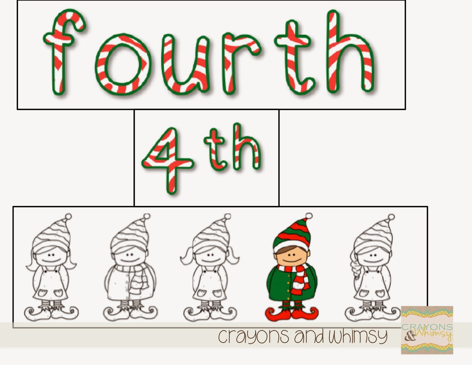 Five Little Elves - Crayons and Whimsy