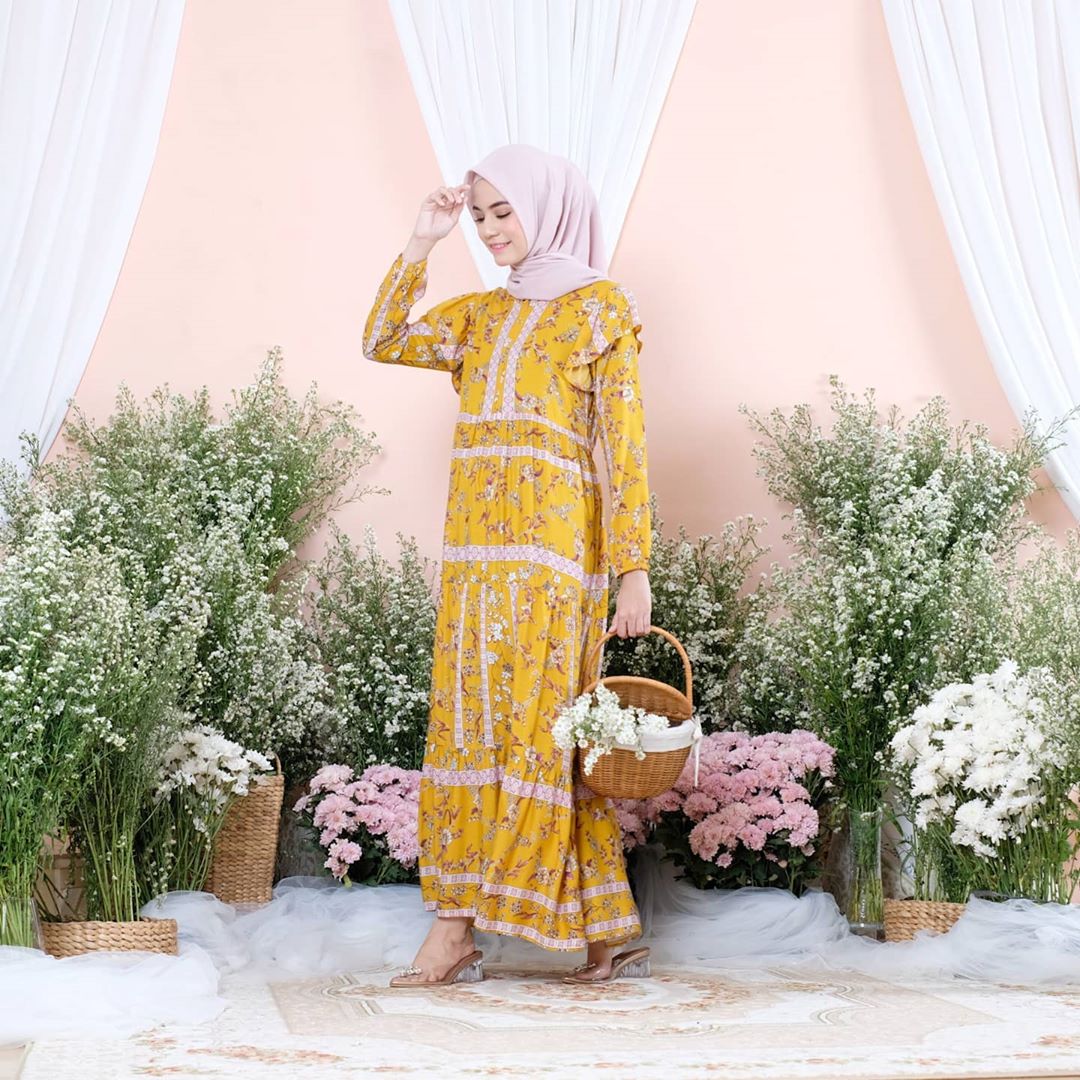 Arsyi home dress (yellow)