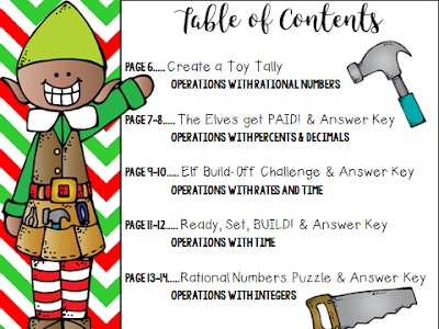Kelly McCown: Christmas Middle School Math Activities