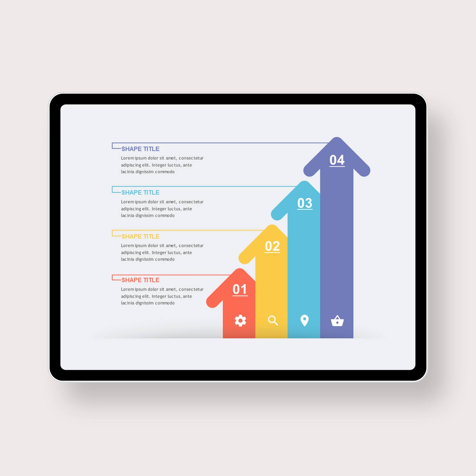 Stand Up Arrow PowerPoint Templates - PowerPoint Free