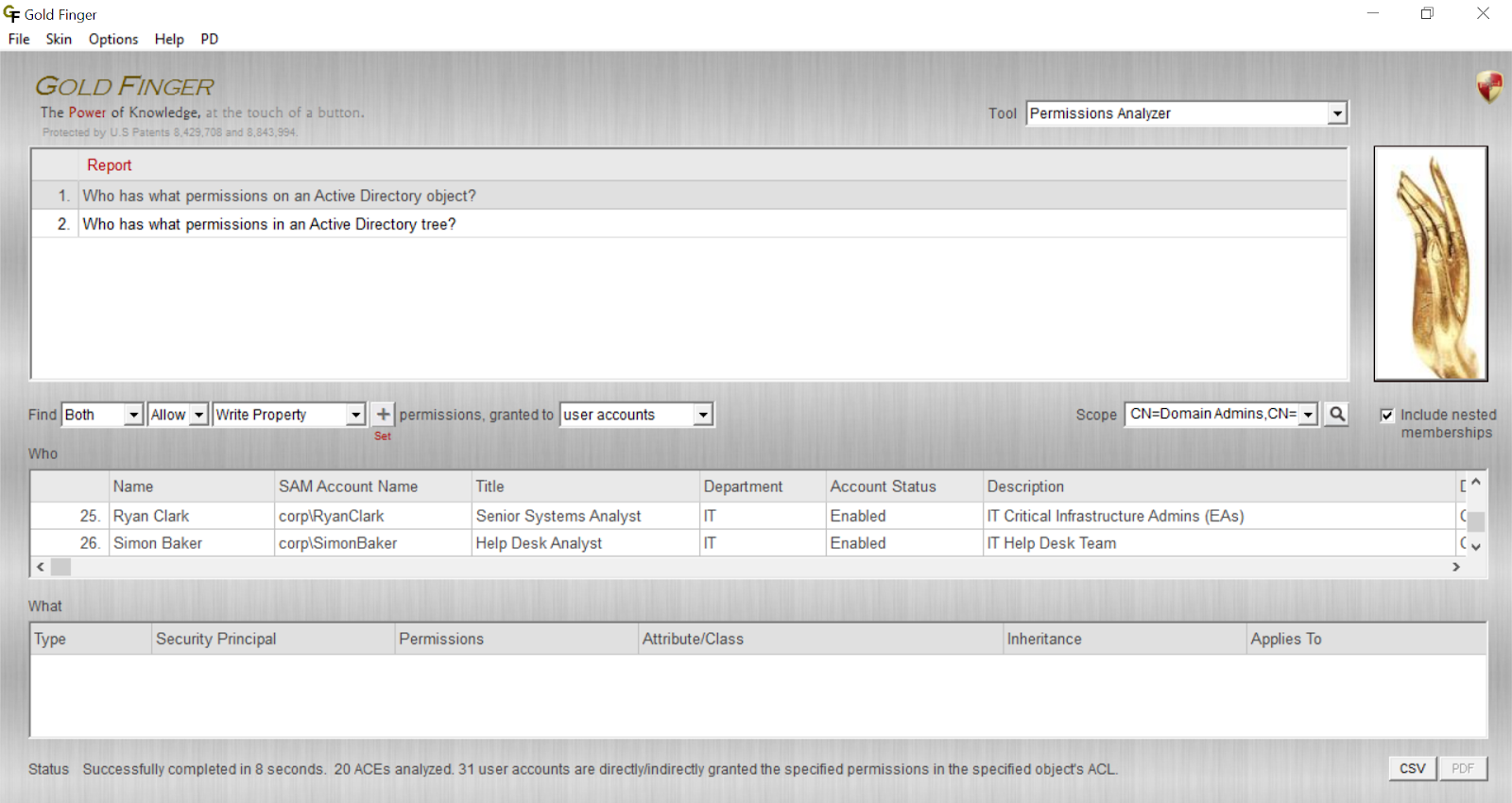 Active Directory Ou Permissions Report Rafpicture