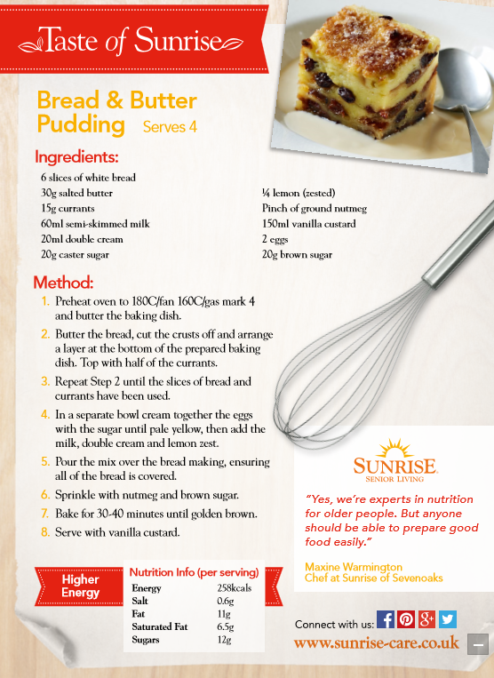 Sunrise Recipes Beth Owen