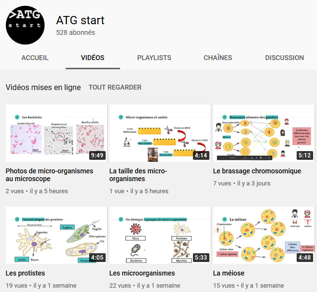 Cours de sciences en ligne et gratuit