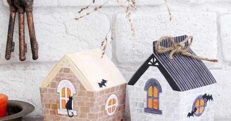 Halloween Haunted House Box | Paperized Crafts