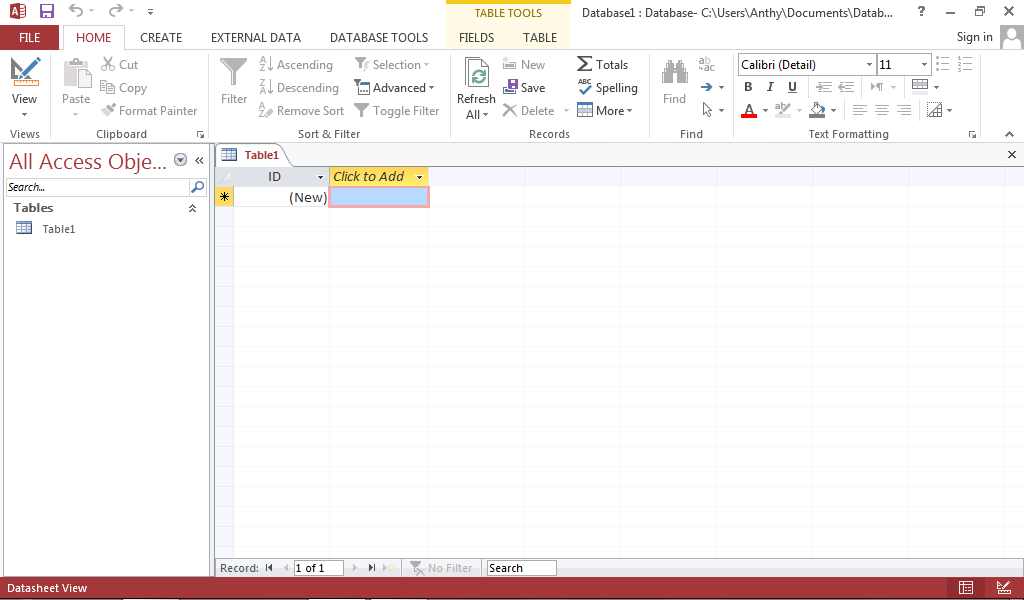 MICROSOFT OFFICE ACCESS 2013 - Adipustaka