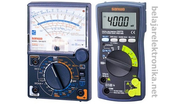 Fungsi dan Cara Menggunakan Multitester Digital / Analog