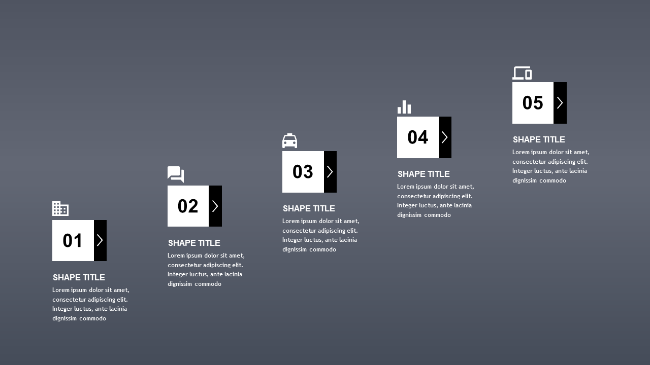 Simple Number PowerPoint Templates - PowerPoint Free