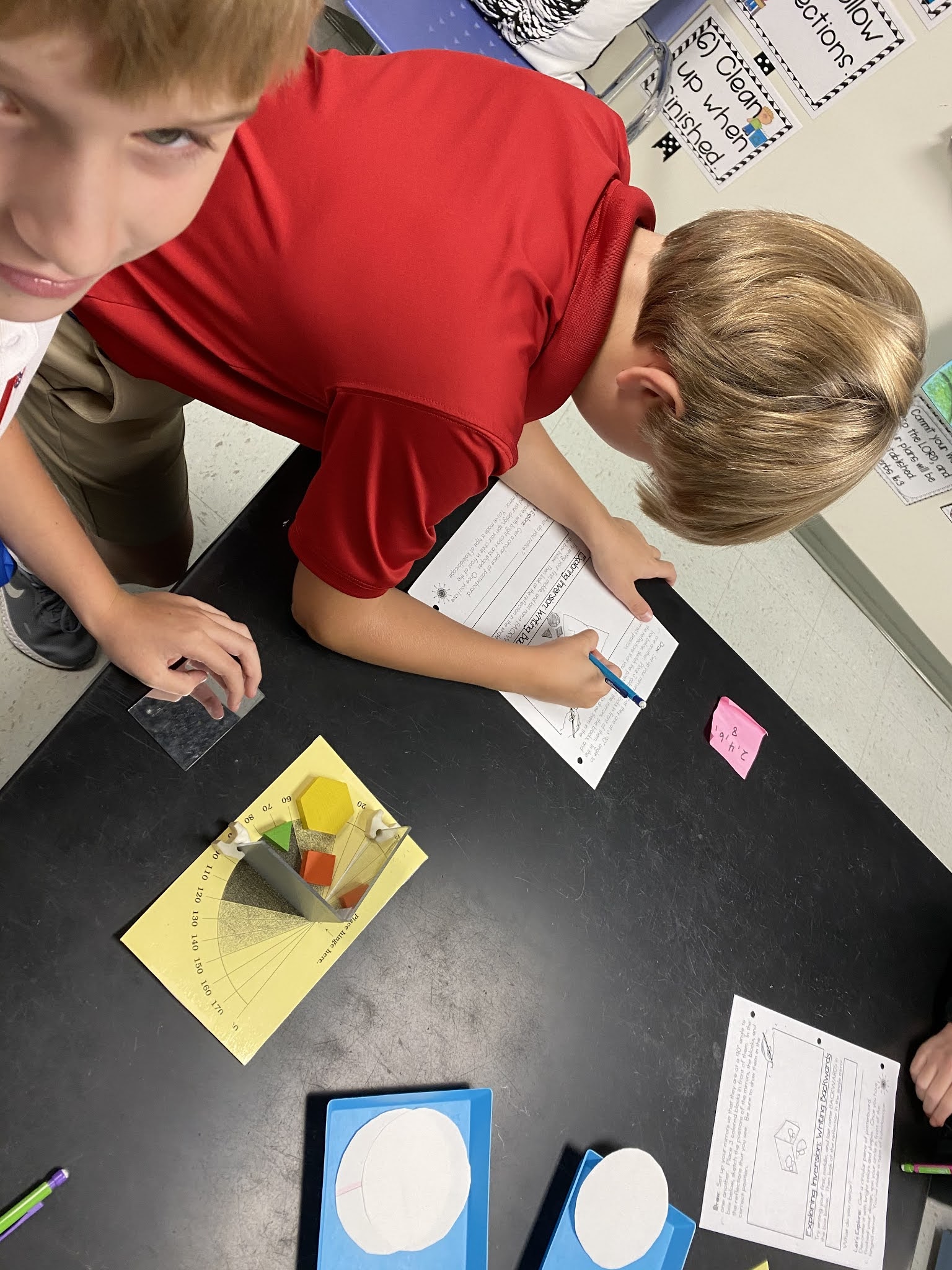 FPD Elementary Science Lab: 5th Grade Hinged Mirrors Lab