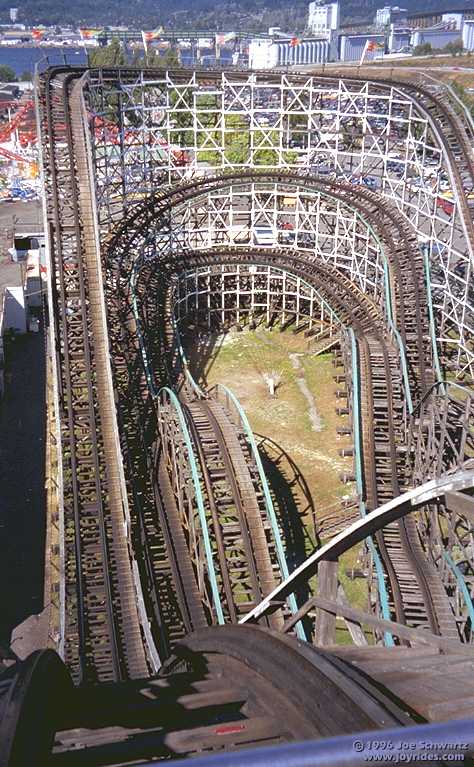 Old Wooden Roller Coaster
