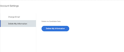 Workday Tricks: Delete My Information : Candidate Page