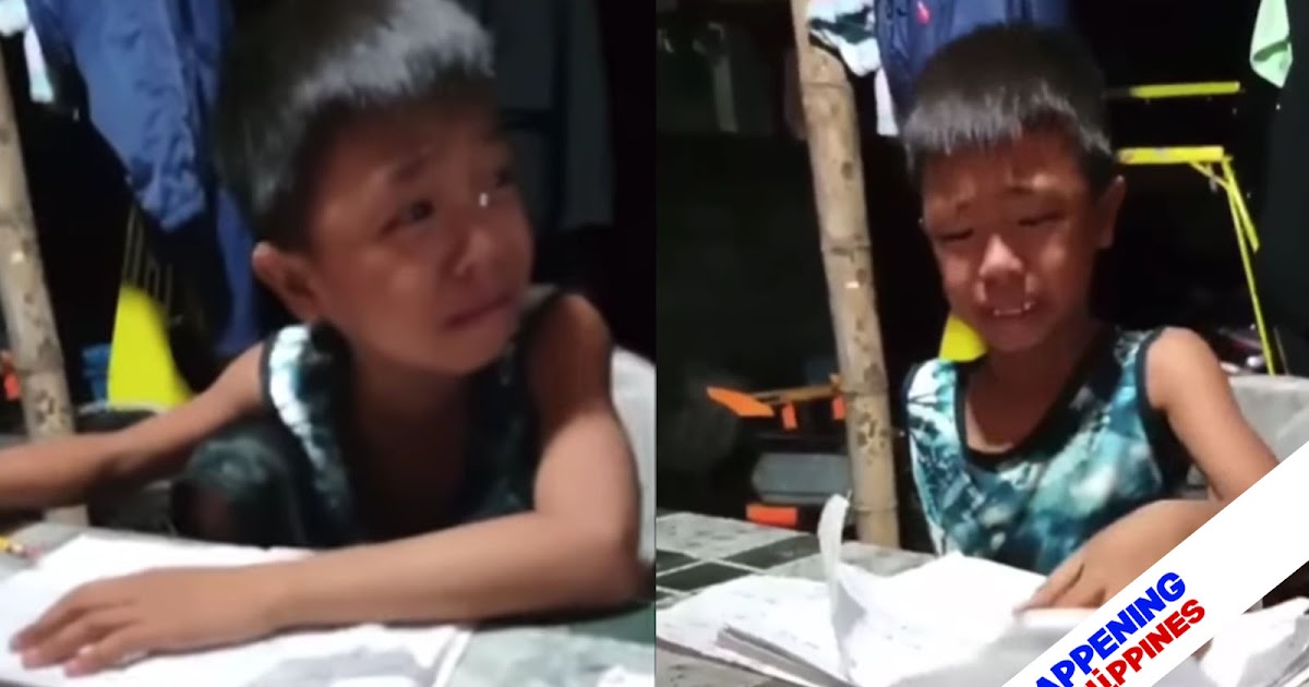 Batang Estudyante, Naiyak at Nagmaktol Dahil sa Dami ng Module na Dapat Niyang Sagutan