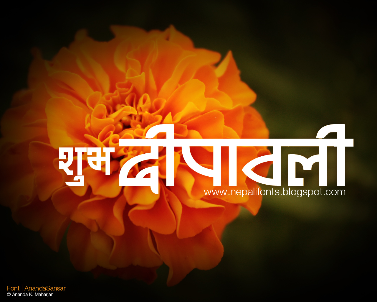 New Nepali Fonts: Happy Tihar 2012 and Nepal Sambat Nhoodaya Bhintuna 1133
