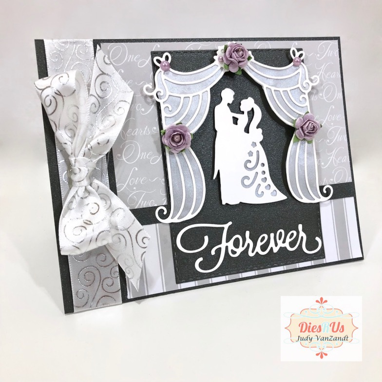 Created Just 4 U: Forever Wedding Card