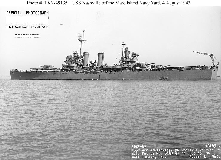 Naval Warfare: USS Nashville (CL-43)