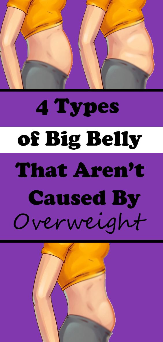 4 Types of Big Belly That Aren’t Caused By Overweight | Healthy Prize