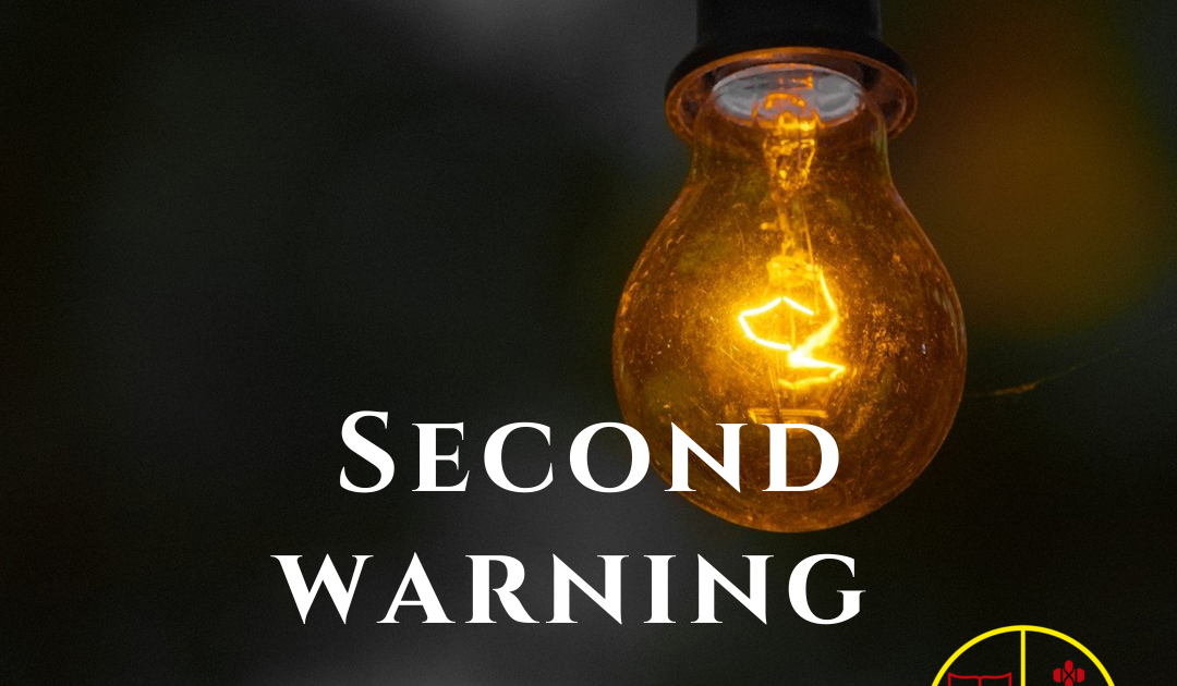 Devocionales de Alfonso Gomez Plaza: CHRISTIAN DEVOTIONAL - SECOND WARNING