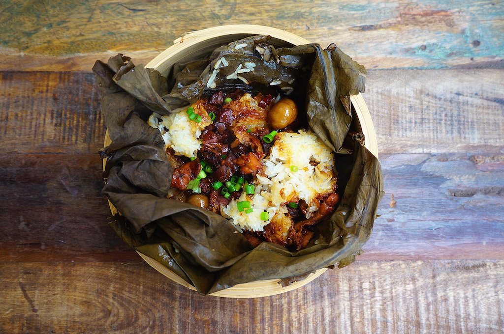 Steamed Glutinous Rice In Lotus Leaf