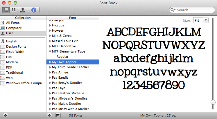Organizing Fonts on a Mac - Ladybug's Teacher Files