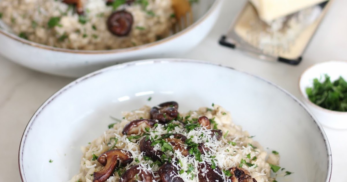 Creamy Shiitake Mushroom Risotto | Jessica Beautician